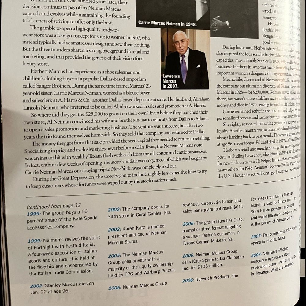 Vintage Wwd Magazine 100 Years Neiman Marcus Edition … - Gem